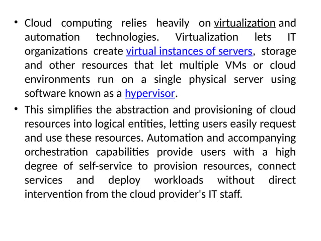 Computing systems/Introduction to cloud computing | PPT