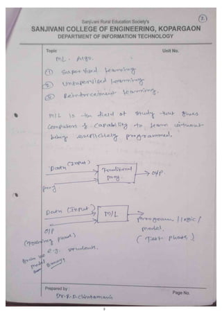 Unit_1_Introduction to Machine Learning Notes.pdf