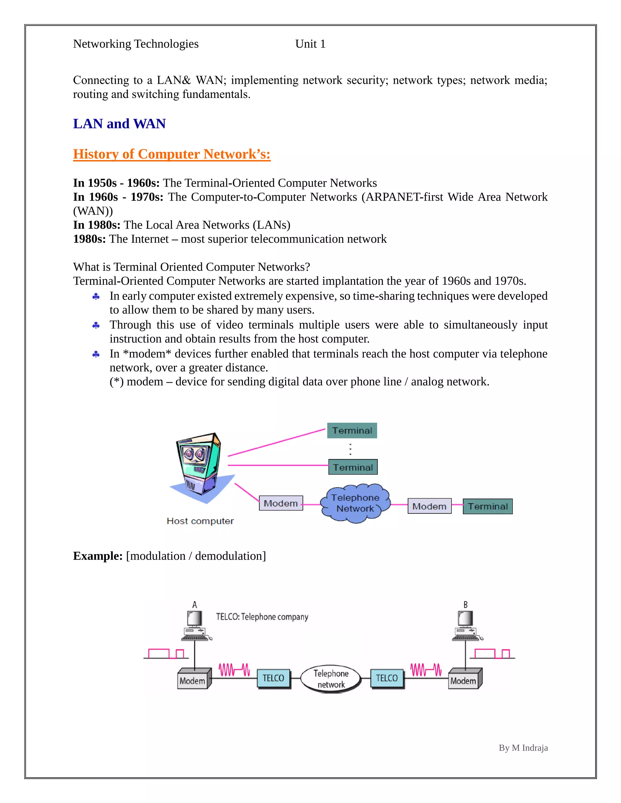 Networking Technologies Basics Complete Notes Pdf Computer Networking Computing