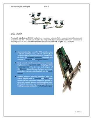 Networking Technologies Basic's complete notes | PDF