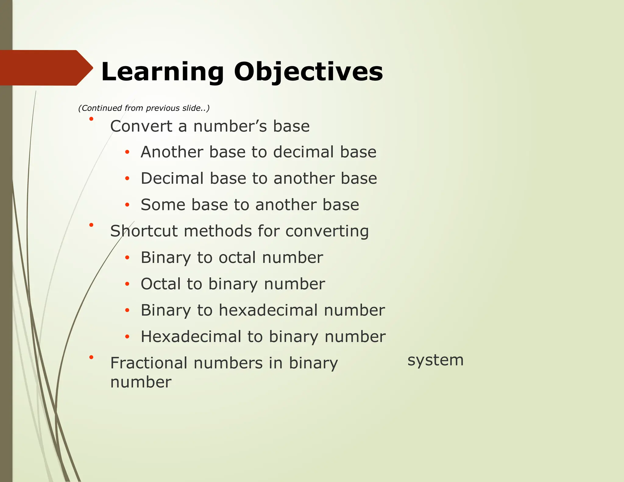 Digital Principles & System Design Unit1_Number systems | PPTX