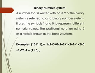 Digital Principles & System Design Unit1_Number systems | PPTX