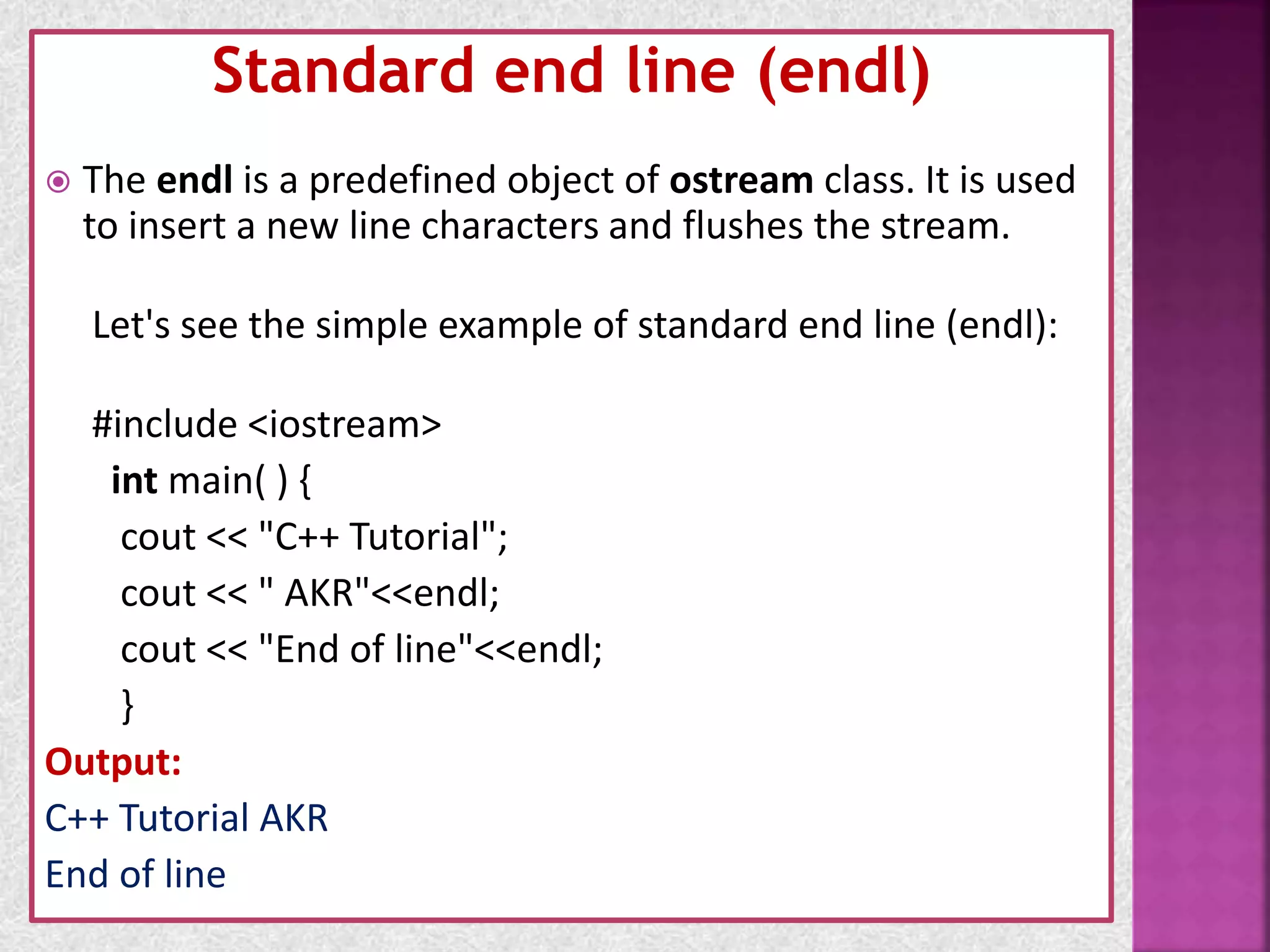 Unit 1 of c++ first program | PPT