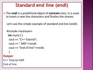 Unit 1 of c++ first program | PPT