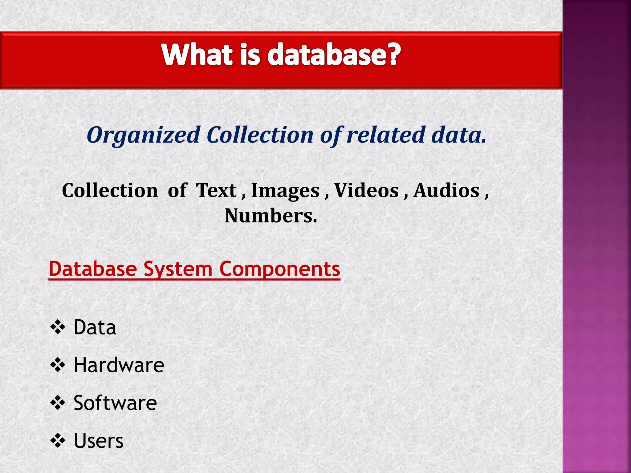 Unit 1 Of Dbms Part 1 Basic Introduction Ppt