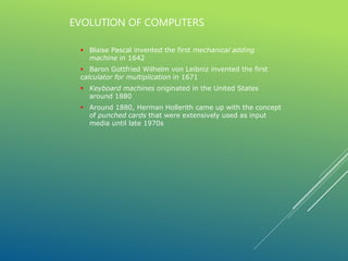 Unit 1 one part introduction to computers | PPT