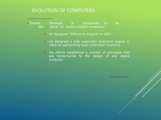 Unit 1 one part introduction to computers | PPT