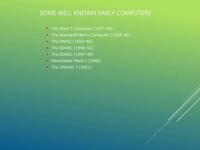 Unit 1 one part introduction to computers | PPT
