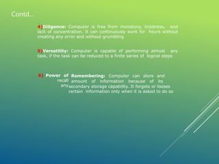 Unit 1 one part introduction to computers | PPT