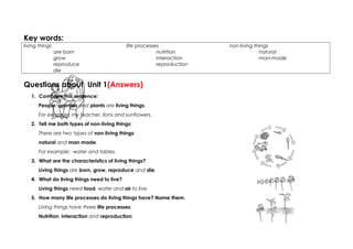 Unit 1 Outline (answers) | PPT