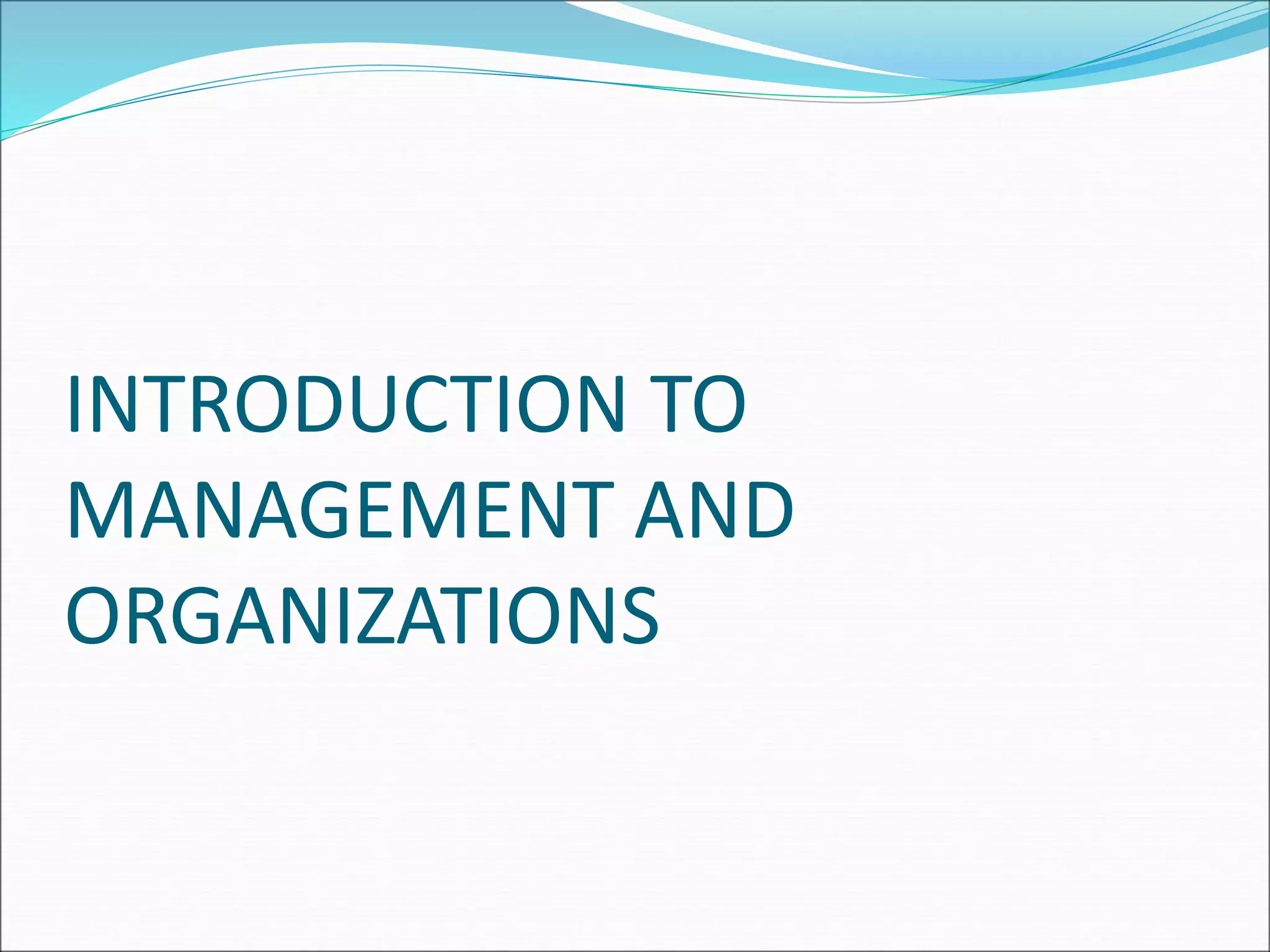 Unit 1 overview of management | PPT