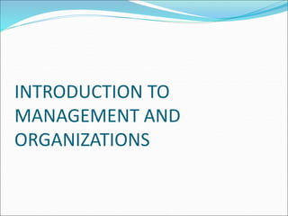 Unit 1 Overview of management | PPT