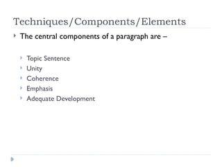 Unit 1 Paragraph Writing soft skills engg.pptx