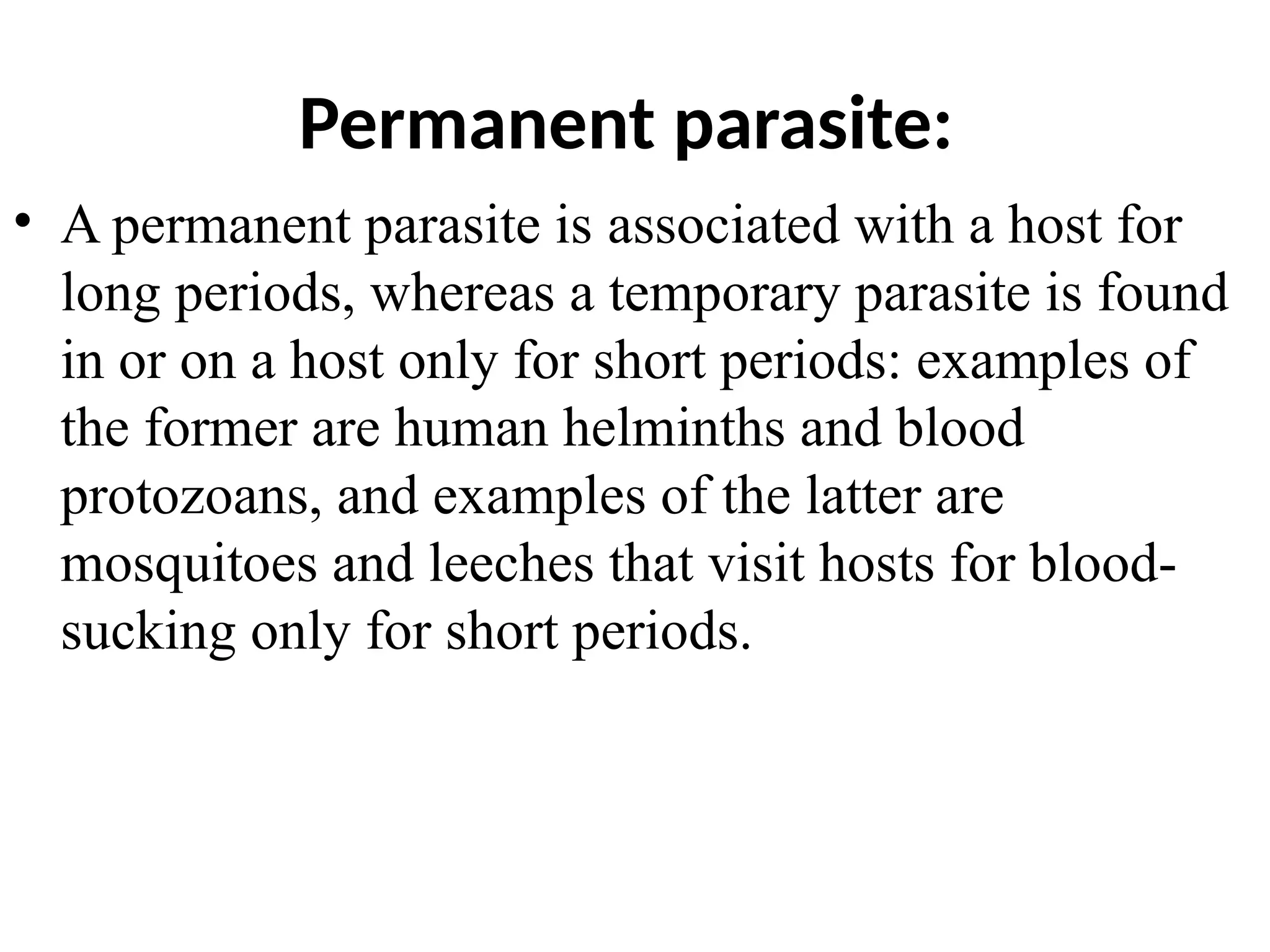 parasitology INTRODUCTION OF MEDICAL PARASITOLOGY | PPTX