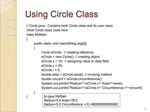 Unit 1 Part 2 Class Object Ppt