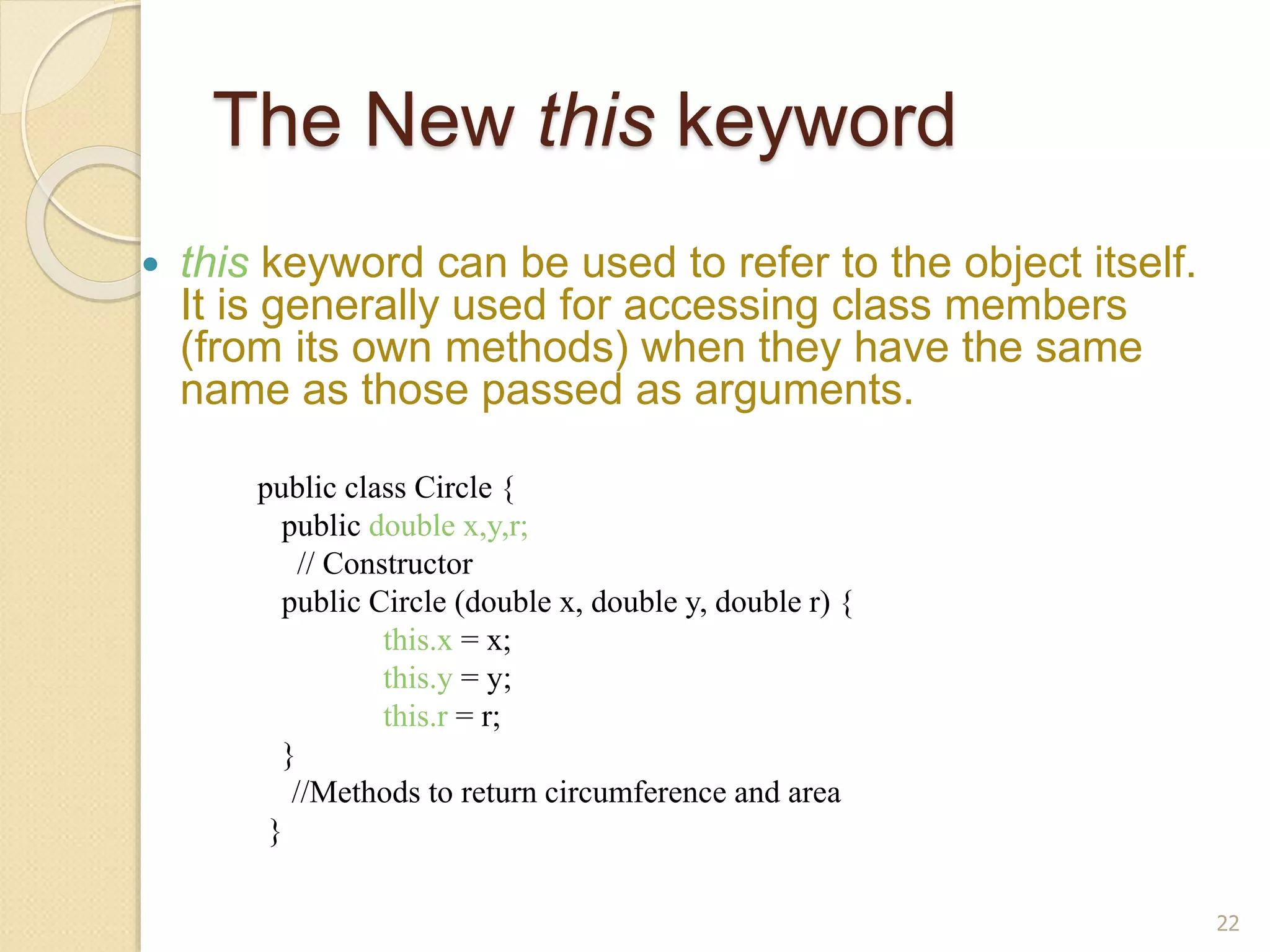 Unit 1 Part 3 Constructor Overloading Staticppt