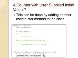 Unit 1 Part - 3 constructor Overloading Static.ppt