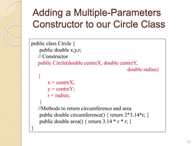 Unit 1 Part 3 Constructor Overloading Staticppt