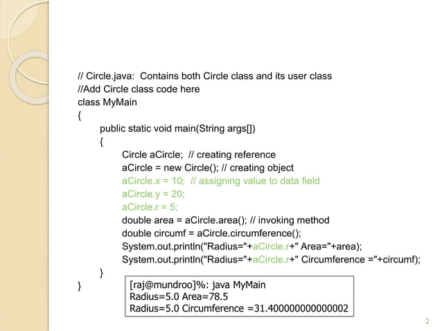 Unit 1 Part 3 Constructor Overloading Staticppt