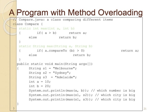 Unit 1 Part 3 Constructor Overloading Staticppt