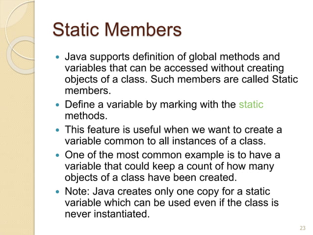 Unit 1 Part - 3 constructor Overloading Static.ppt