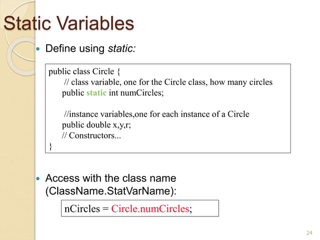 Unit 1 Part 3 Constructor Overloading Staticppt