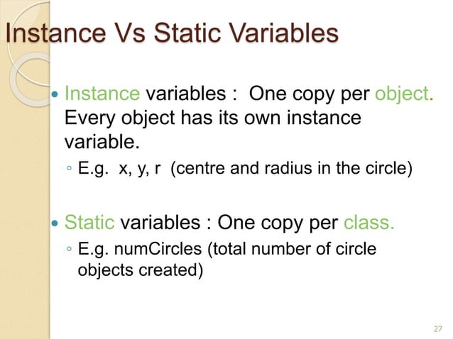 Unit 1 Part - 3 constructor Overloading Static.ppt