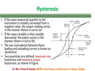 Static Performance of Instrument | PDF
