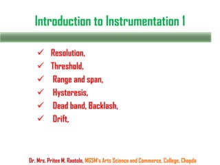 Static Performance of Instrument | PPT