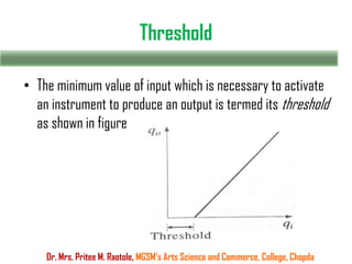Static Performance of Instrument | PPT