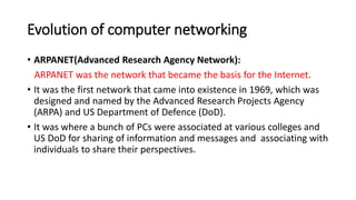 Computer Networks: Evolution of Computer Networks.pptx