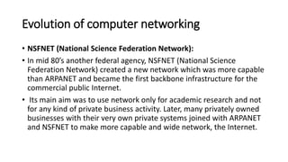 Computer Networks: Evolution of Computer Networks.pptx