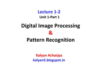 Introduction to Image Processing:Image Modalities | PPTX