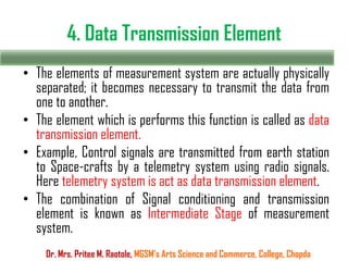 Functional elements of measurement system | PDF