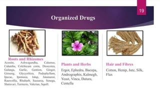 SOURCES OF DRUGS Pharmacognosy And Phytochemistry -I | PPTX