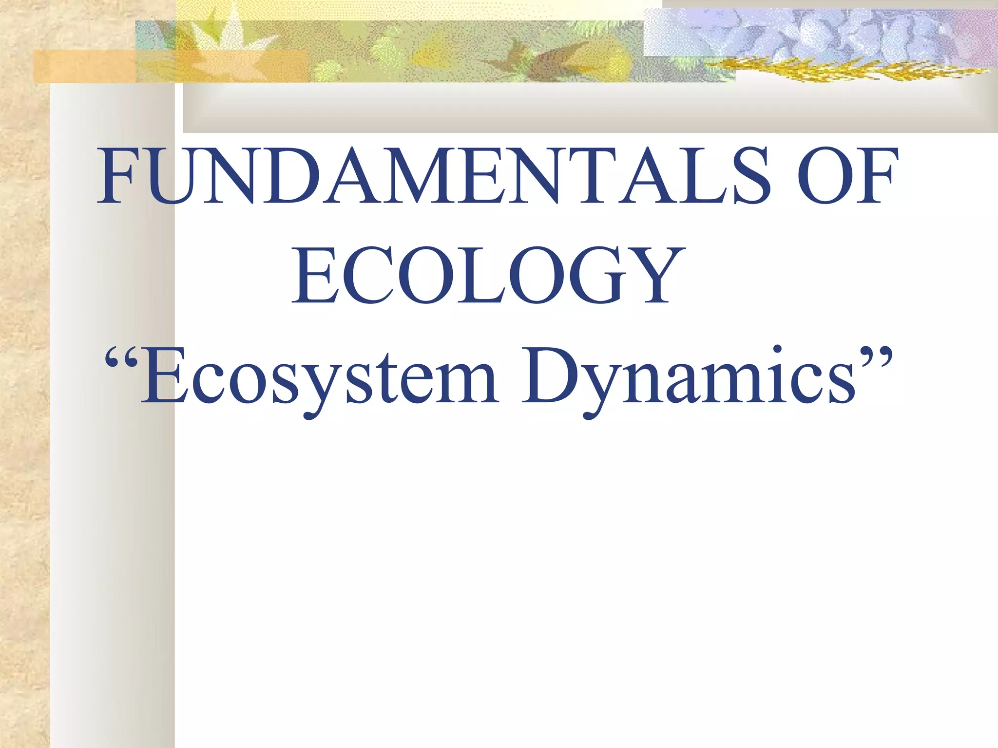 Unit 1 part 2 ecology powerpoint (revised2010) | PPT | Geography | Science