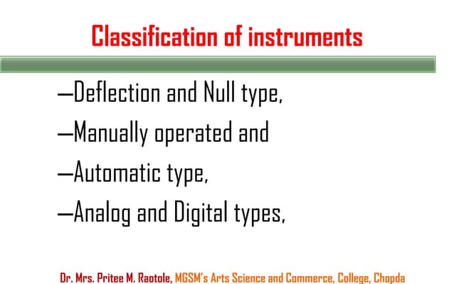Classification of Instruments 1 | PDF | Physics | Science