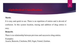 CLASSIFICATION OF DRUG Pharmacognosy And Phytochemistry -I | PPT