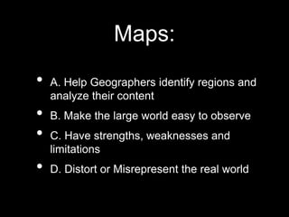 Unit 1, part 3 the study of geography, cartographers' tools | PPTX