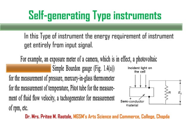 Classification of Instruments 2 and Dynamic Characteristics of ...