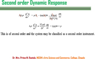 Classification of Instruments 2 and Dynamic Characteristics of Instrument | PPT