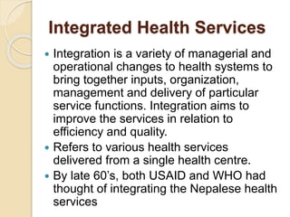 Unit 1 - Health Services (BPH 306.1 - HSMN) Part 4 | PPT