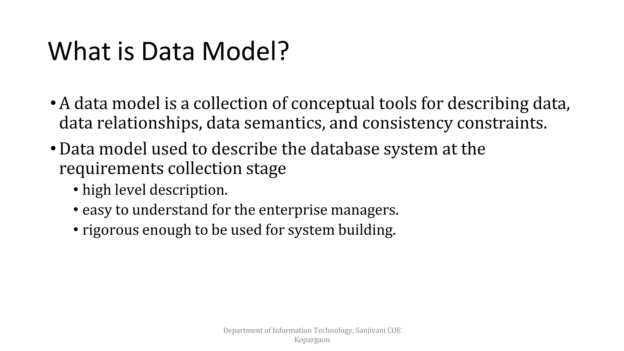 Unit 1 Introduction To Dbms Er Diagram Relation Ppt