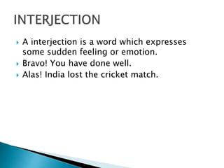 Unit 1 parts of speech | PPT