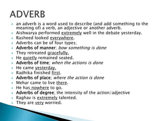 Unit 1 parts of speech | PPT