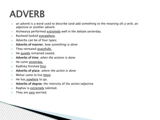 Unit 1 parts of speech | PPT