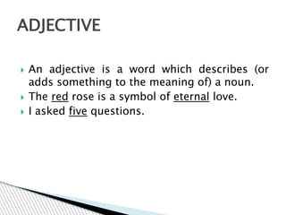 Unit 1 parts of speech | PPT