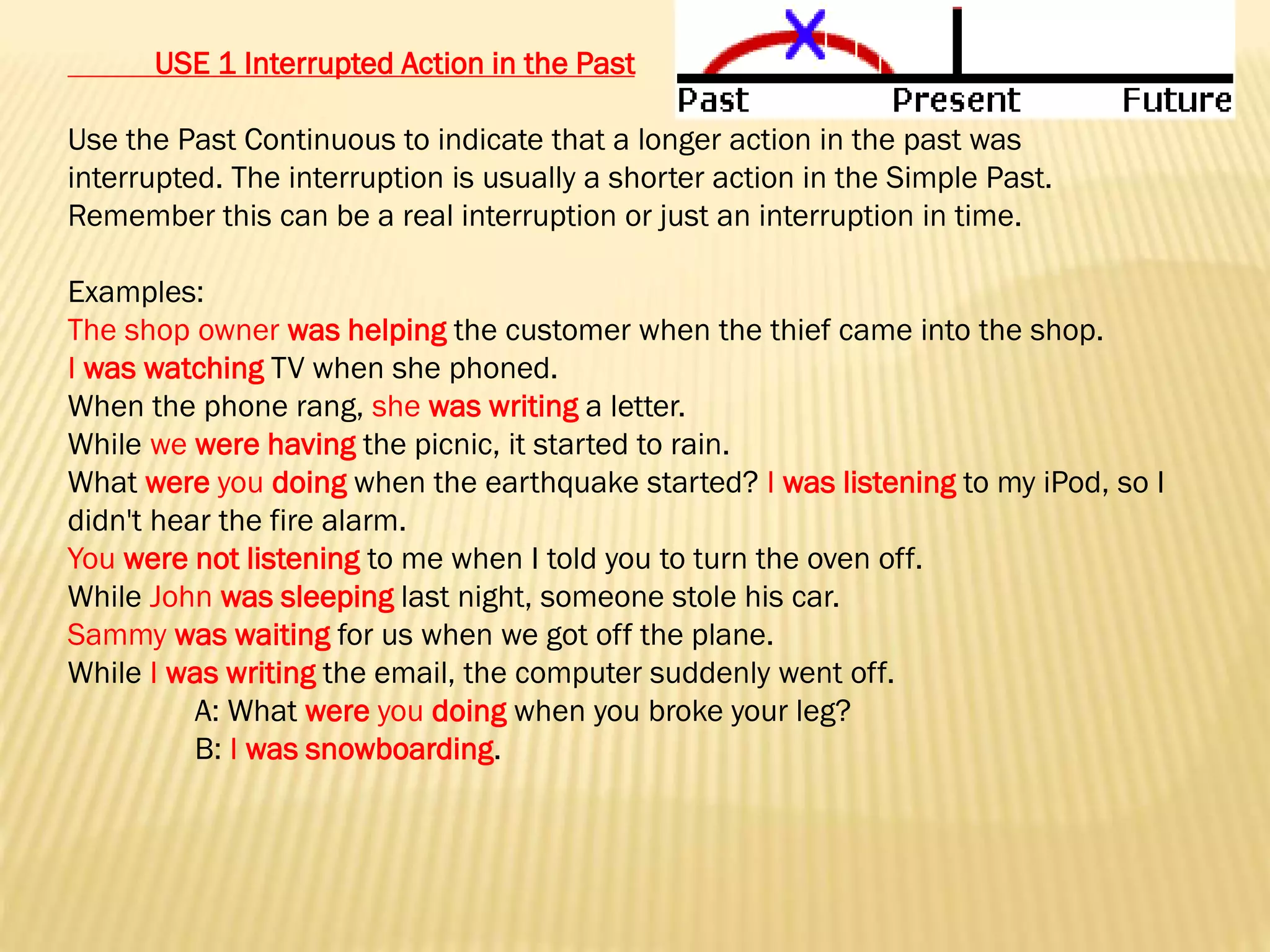 Unit 1 past continuous | PPT