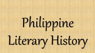 Unit 1 philippine literary history | PPTX