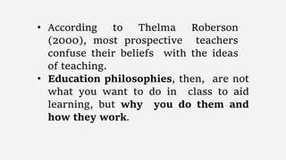 Student-Centered Philosophies | PPTX